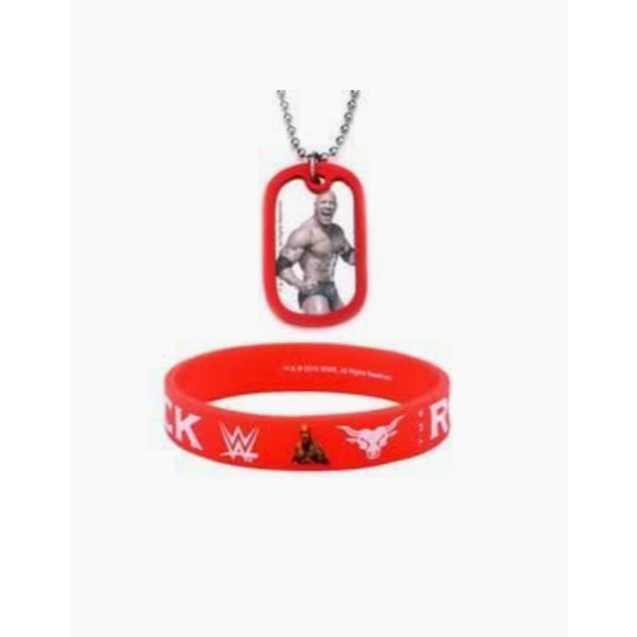 WWE | Jewelry | Wrestler Rock Dwayne Johnson Wwe Dogtag Necklace And ...